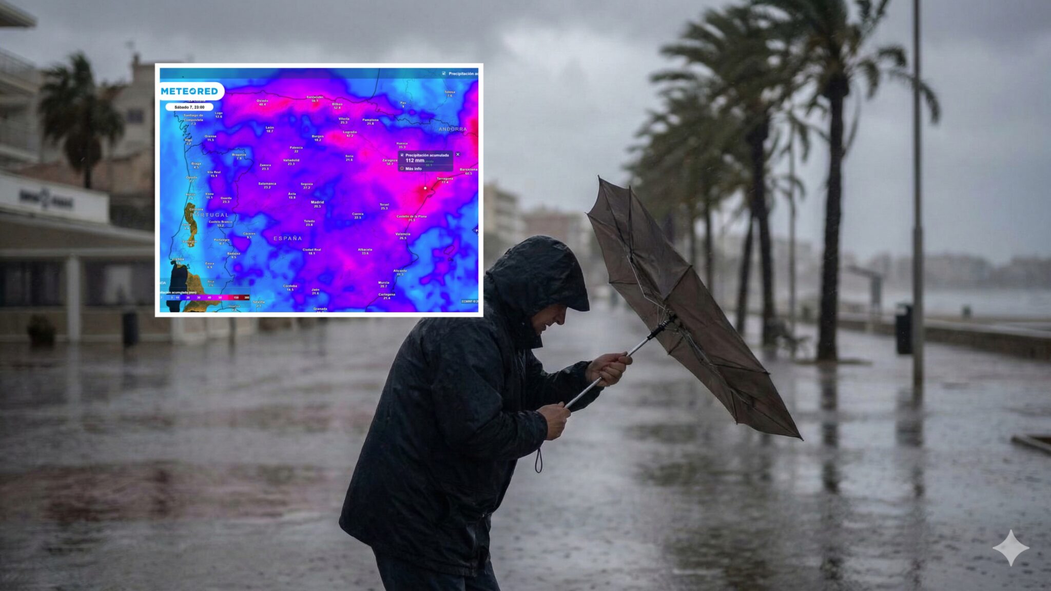Weather Spain: Warnings for rain on coasts and snow inland