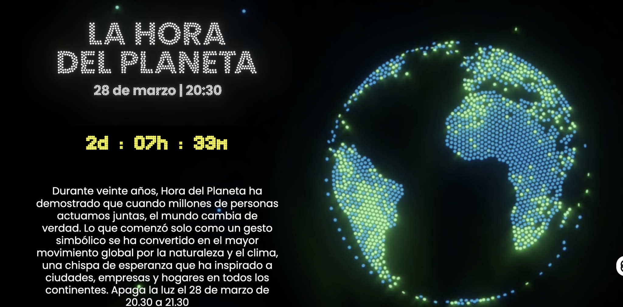 Earth Hour 2026: 20 years and 20 achievements for nature