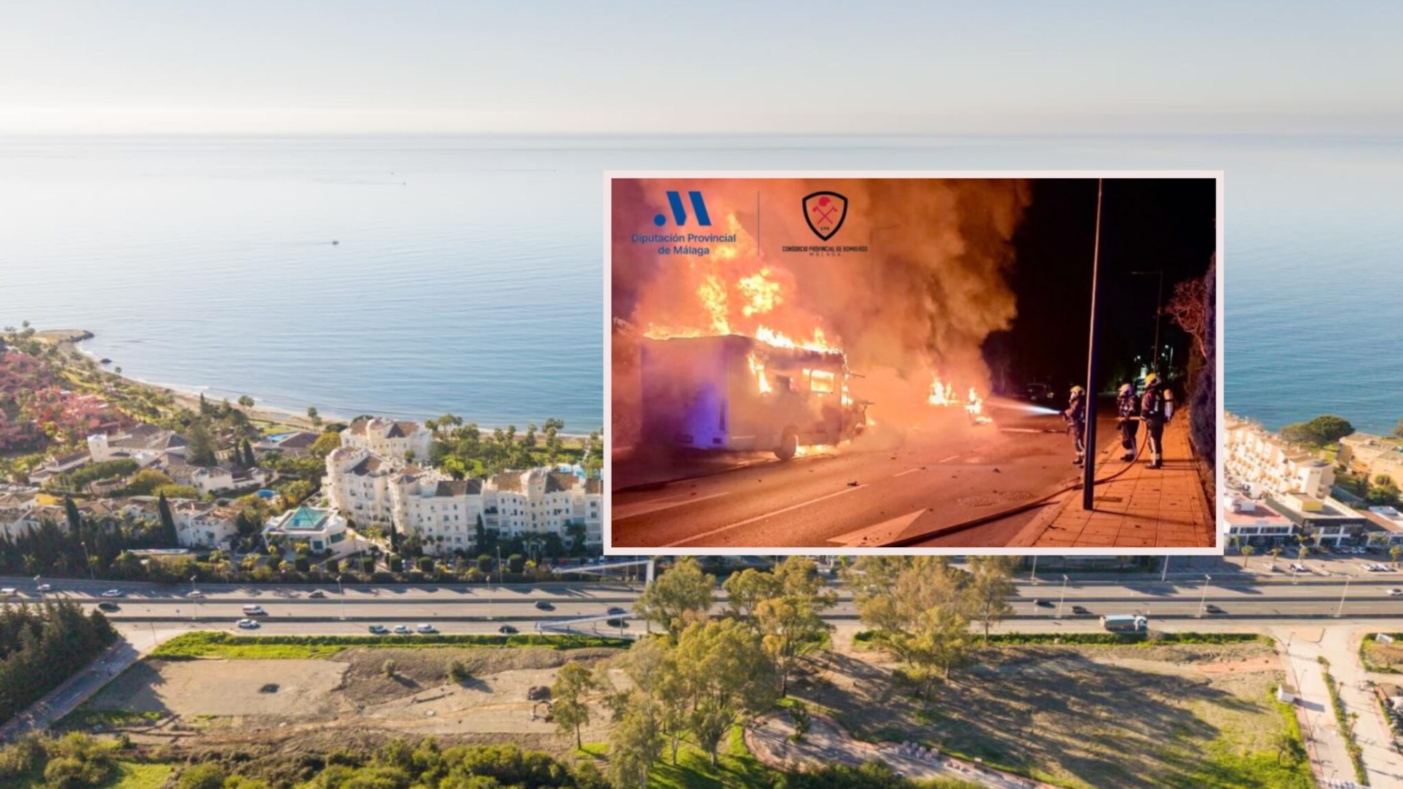 Estepona fire burns two campervans to a crisp