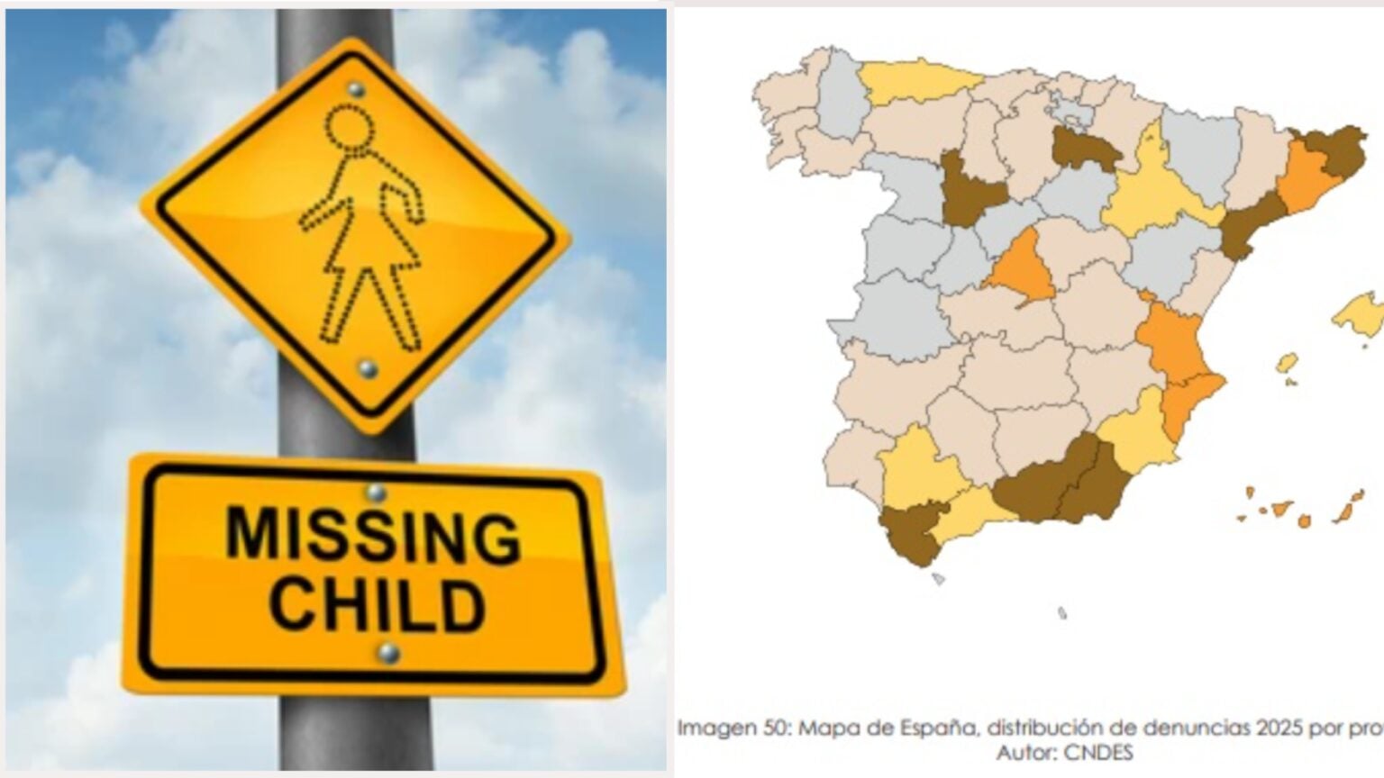Six in 10 missing person reports in Spain are children