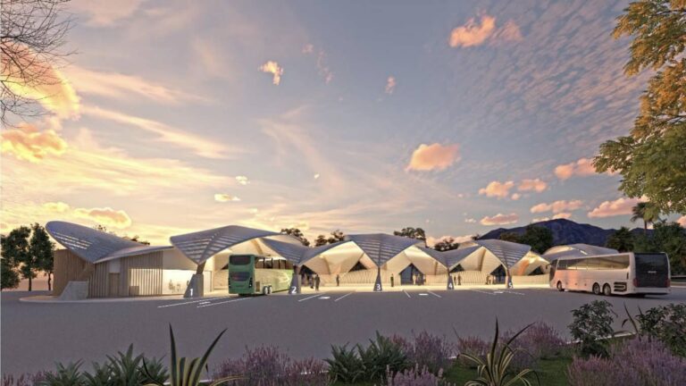Work starts on San Pedro's sardine-shaped bus station